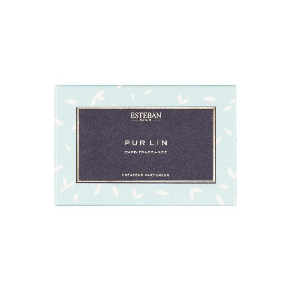 「ESTEBAN カードフレグランス5枚入 52153（ピュアリネン）」　働く方を香りで応援する、洗練されたコミニケーションツール。お名刺入れやお財布、手帳、マスクケース、クローゼット、引き出しなどに入れ、香りを移してお楽しみいただけます。...