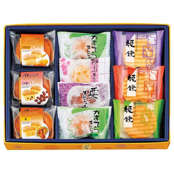 河内駿河屋 秀菓撰 10セット パウンドケーキ、栗まんじゅう、かすてらまんじゅう等を、バラエティ豊かに詰合せました。　G0004_25_02