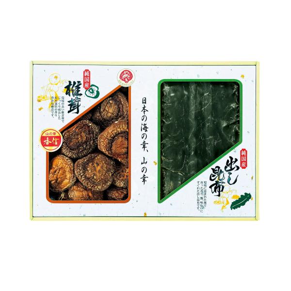 「国内産 原木香信椎茸・昆布詰合せ TSK-30N4」　信頼の国内産、椎茸と昆布の詰合せ。　G0004_26_01