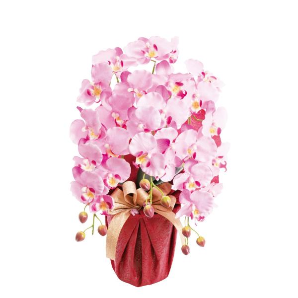 「SC触媒加工 プラチナ胡蝶蘭（アーティフィシャルフラワー） ラベンダー HCA2-LV-23」　生花のようにお世話がいらず、エアコンの風や光量なども気にせず忙しい方にも気軽に胡蝶蘭の美しさをお楽しみ頂けます。贈り物として人気の高い胡蝶蘭。...