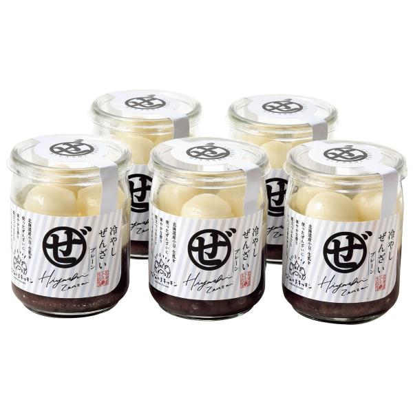 「末廣軒×なないろキッチン　北海道冷やしぜんざい5本セット」　1933年に和菓子の店として創業した末廣軒。1997年には「パティスリージョリ・クレール」を開店し、洋菓子事業に参入。そんな和菓子・洋菓子を製造する末廣軒だからこそできる冷やしぜ...