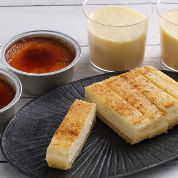 「乳蔵北海道よくばりプリンセット」は、 香ばしいキャラメリゼの風味とクリームチーズの濃厚な味わいが絶妙な「焼きプリンケーキ」、凍らせても解凍しても美味しい「あいすプリン」、ふんわりなめらかな食感の「北海道プリン」の詰め合わせです。乳蔵ブラン...