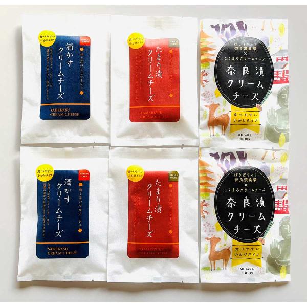 【どんなお酒とも相性抜群。酒粕香る濃厚おつまみクリームチーズ】奈良県天理市にある三原食品より人気の珍味シリーズ「酒かすクリームチーズ」と「たまり漬けクリームチーズ」「奈良漬クリームチーズ」をセットでお届けします。酒かすや醤油という和の食材と...