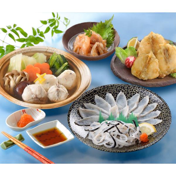 関とら本店 藤フーズの「真ふくたたき刺身と真ふく個食鍋」セットです。ふくの本場下関の職人による、真ふくのたたき刺身とお一人様用寄せ鍋、皮、唐揚げ、塩辛、薬味をお届けします。真ふく寄せ鍋は電子レンジで簡単調理でき、野菜・出汁などがすべて入って...