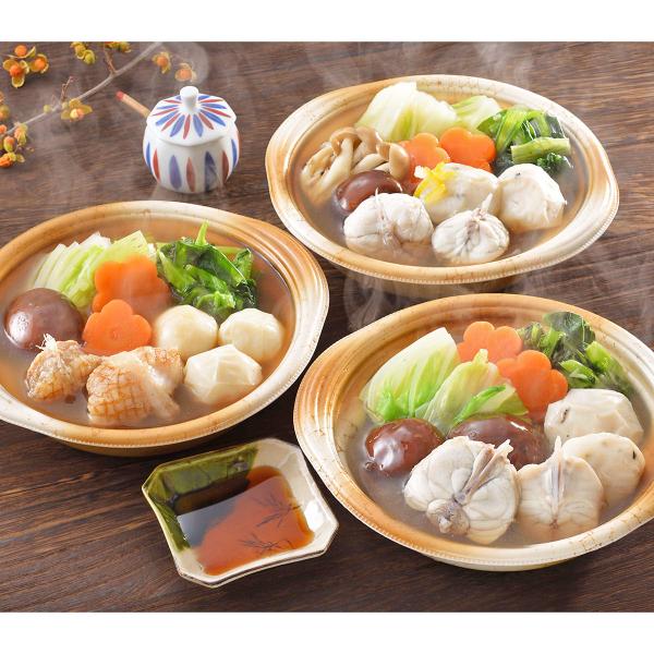 関とら本店 藤フーズの「レンジで簡単 個食鍋 3種セット」です。レンジで簡単調理ながら、ふぐの本場下関の料理人のレシピを完全再現。ご家庭でも簡単にお楽しみいただけるセットです。出汁・魚介・野菜がすべてセットされているので、冷凍のまま電子レン...
