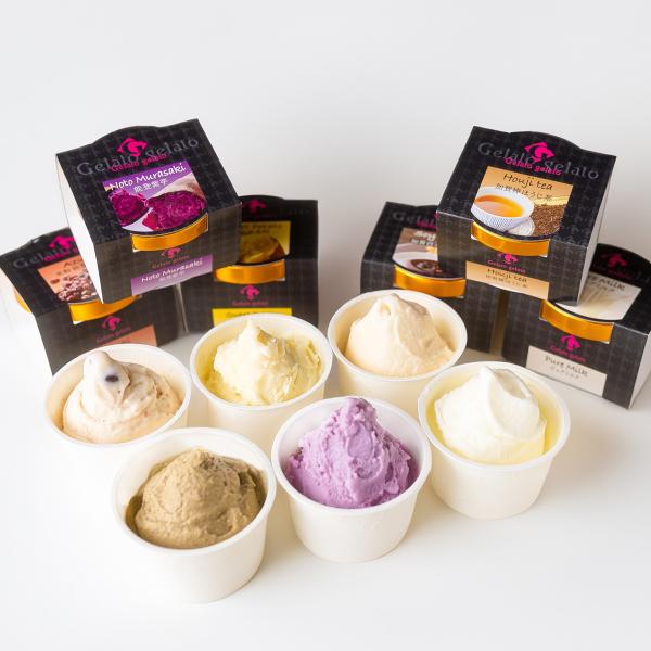 「加賀・能登ジェラート 五郎島金時 百万石醤油 他全6種セット」は、地元河北潟の牧場から毎日仕入れている新鮮な生乳をベースに、石川県の豊かな食材をいかした6つのフレーバーのジェラートです。ジェラートを練っていただくと、より滑らかな口当たりで...