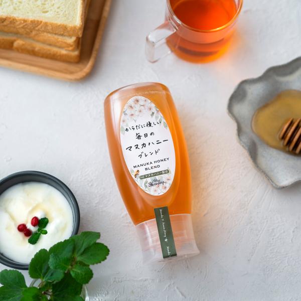 はちみつ専門店”MYHONEY（マイハニー）”がお届けする「からだに優しい 毎日のマヌカハニーブレンド」です。ニュージーランド産のマヌカはちみつを使用し、マヌカ特有の風味と特性を活かしながら、ハンガリー産のアカシアはちみつをバランスよくブレ...