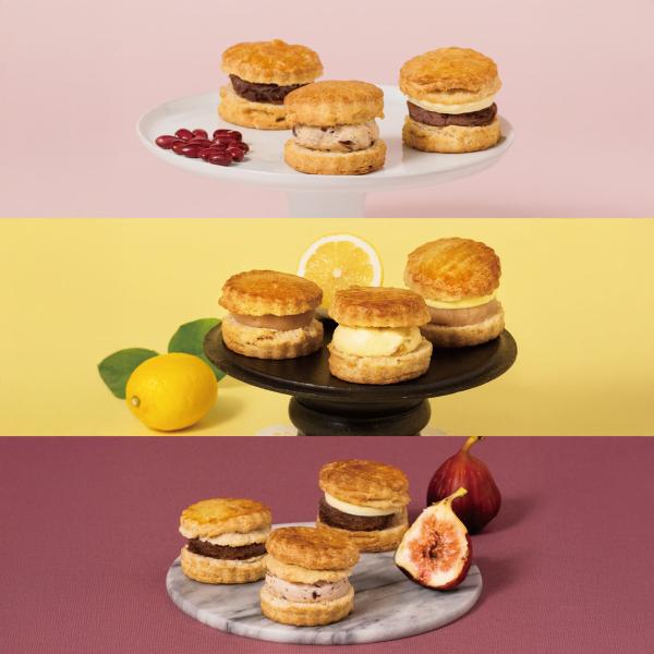 和歌山県のスナックQuattro（クワトロ）から誕生したスナック専門店”an and an（アン アンド アン）”がお届けする「あんバター スコーンサンド ギフトBOX」です。全粒粉と天然塩を使用したスコーンにあんを挟みました。＜小豆＞ひと...