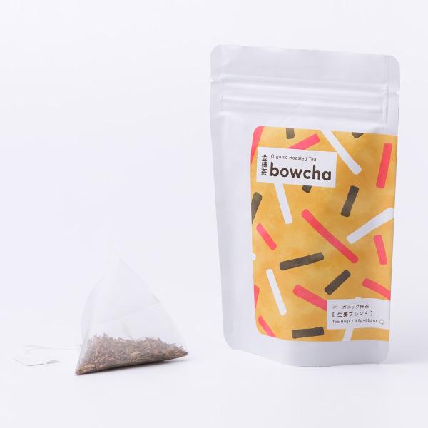Tea Roastery Tenの「加賀棒ほうじ茶 金棒茶 bowcha 生姜 ティーバッグ」は、国産有機生姜をブレンドした、苦みが少なく、甘くて優しい味わいの深煎りの棒ほうじ茶です。煎茶ではなく、抹茶の茎を使用しており、芳醇な香りを楽しめ...