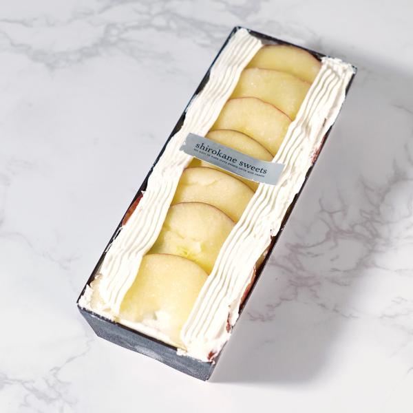 shirokane sweets TOKYO／白金スイーツ（シロカネスイーツ）の「白金プレミアム手作りアイスクリームケーキ アップルシナモン」です。美味しい季節のフルーツと、原材料のこだわりがコンセプトのスイーツ専門店「shirokane ...