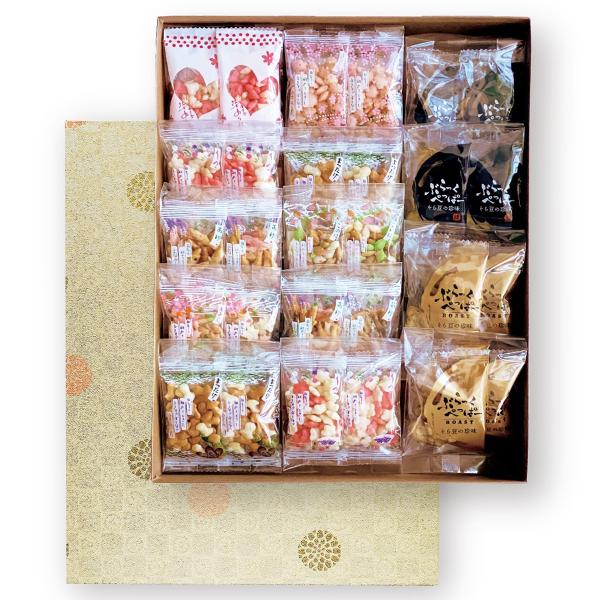 岐阜県美濃加茂市の初穂製菓（はつほせいか）のすべての商品を詰め合わせた「彩 小さな小さな姿あられ そら豆菓子 食べ比べセット」です。化粧箱の外柄は重厚感のある柄となっており、お気持ちを表す贈り物にぴったりです。ギフト選びに迷ったときにもどう...