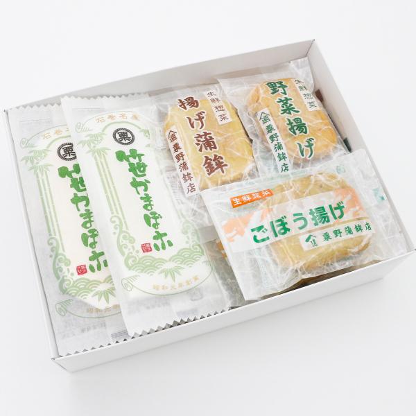 昭和元年（1926年）の創業より、宮城県石巻で笹かまぼこを作り続けている老舗”粟野蒲鉾（あわのかまぼこ）”がお届けする 「粟野蒲鉾 笹かまぼこ 揚げかまぼこ 詰め合わせ ギフトセット」です。お酒のお供、おつまみ、食卓の一品などとしてお楽しみ...