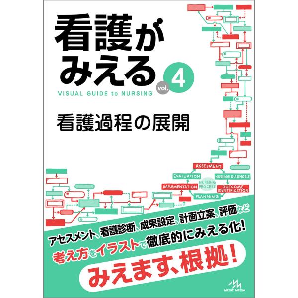 【商品概要】【商品説明】【商品詳細】ブランド：メディックメディア商品種別：本商品名：看護がみえるvol.4　看護過程の展開　第1版製造元：メディックメディア【当店からの連絡】