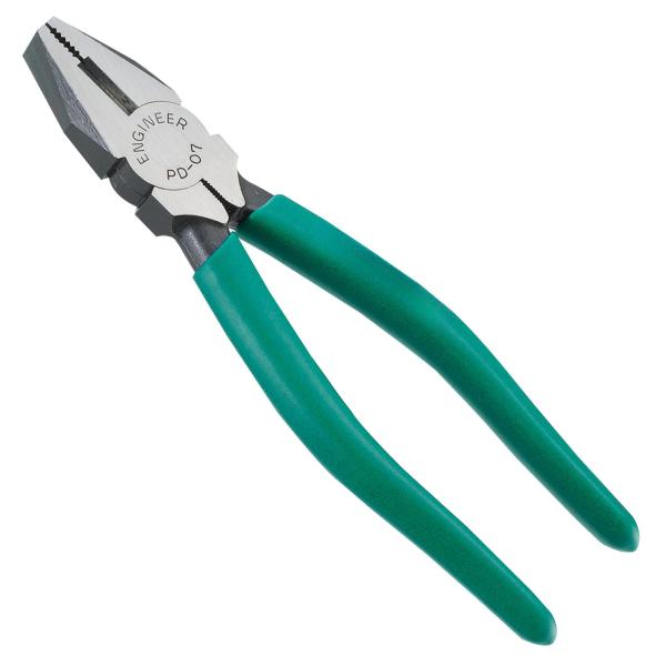 【商品概要】サイズ : 185X52X13mm刃部硬度 : HRC60±4切断能力 : 鉄線φ2.8【商品説明】【商品詳細】ブランド：ENGINEER商品種別：DIY・工具・ガーデン商品名：ENGINEER エンジニア 電工ペンチ 175m...