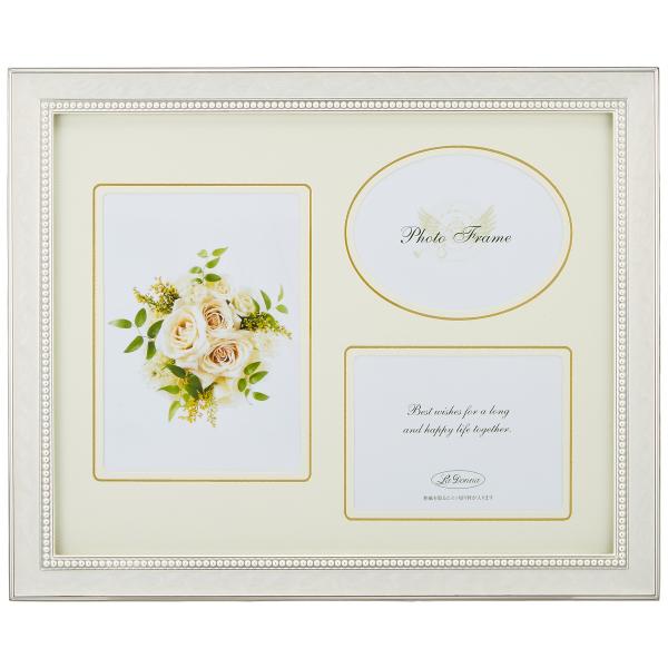 【商品概要】サイズ：約W28.1 H23.1【商品説明】【商品詳細】ブランド：LADONNA商品種別：ホーム＆キッチン商品名：LADONNA ラドンナ リビング フォトフレーム ホワイト 6切判 3窓 NP06-06-WH製造元：ラドンナ商...