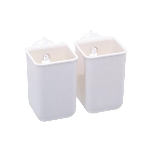 【商品概要】サイズ:6×6.5×9.5cm内容量:2個入耐荷重:300g取付方法:吸盤(補助板付き)シェーバーや歯ブラシの収納に。電動歯ブラシもぴったりなサイズ。ジャマにならず、コンパクトに使用できるミニタイプ2個入り。吸盤で簡単取り付けで...