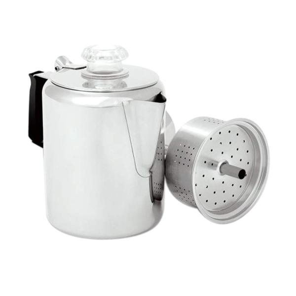 【商品概要】材質:本体/ステンレス、持ち手/耐熱シリコーン、トップ/プラスチックサイズ/高さ14cm重量/380g容量/440ml【商品説明】【商品詳細】ブランド：GSI商品種別：スポーツ＆アウトドア商品名：GSI ステンレス パーコレータ...