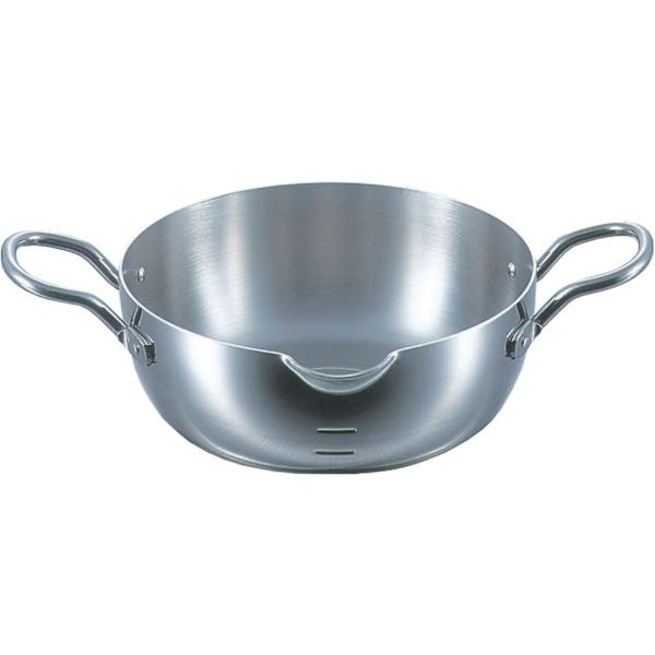 【商品概要】サイズ(約):径210×80mm (底の厚さ2.0mm)、満水容量:2.4L本体重量(約):0.87kg素材・材質:本体/アルミクラッド三層鋼・外側 ステンレス(SUS430＝クローム18％、ニッケル0％)・内部 アルミニウム・...