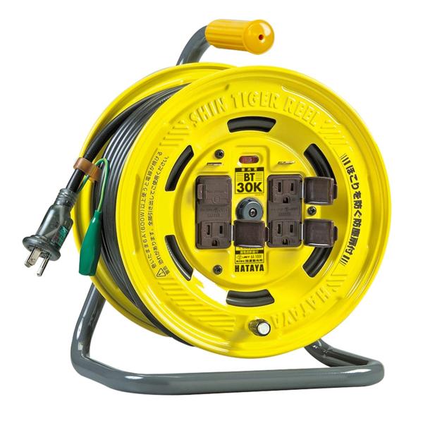 【商品概要】電線仕様(種別・太さ×心数):VCT 2.0?×3心、製品定格:100V・6Aコンセント定格:2P・15A・125V 接地付、コンセント数:2P(接地付)×4個質量:7.3kg、コード長さ:30m、サイズ:H340×W275×D...