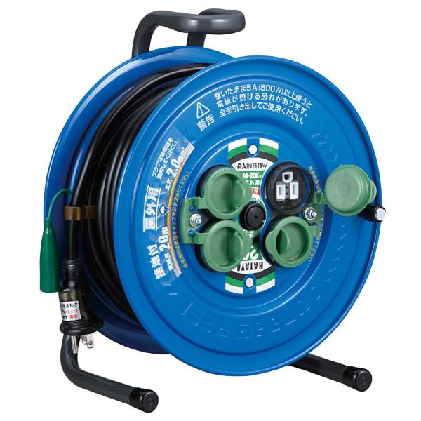 【商品概要】電線仕様(種別・太さ×心数):VCT 2.0?×3心製品定格:125V・5Aコンセント定格:2P・15A・125V 接地付、コンセント数:2P/2P接地付×4個質量:5.6kg、コード長さ:20m、サイズ:H326×W275×D...