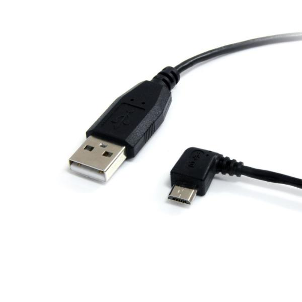 【商品概要】1 x USB A オスコネクタ1 x 左向きL型USB Micro-Bオスコネクタ最大480 Mbpsの高速データ転送に対応モールドコネクタ(張力緩和タイプ)【商品説明】【商品詳細】ブランド：StarTech.com(スターテ...