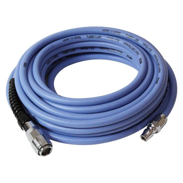 【商品概要】サイズ:内径6.5mm×外径10.0mmホース長:10m最高使用圧力:1.0Mpa、使用流体:圧縮空気接続形状:汎用ソケット・プラグホース:特殊エラストマー樹脂、ソケット:鉄・真ちゅう・NBR、プラグ:鉄【商品説明】【商品詳細】...