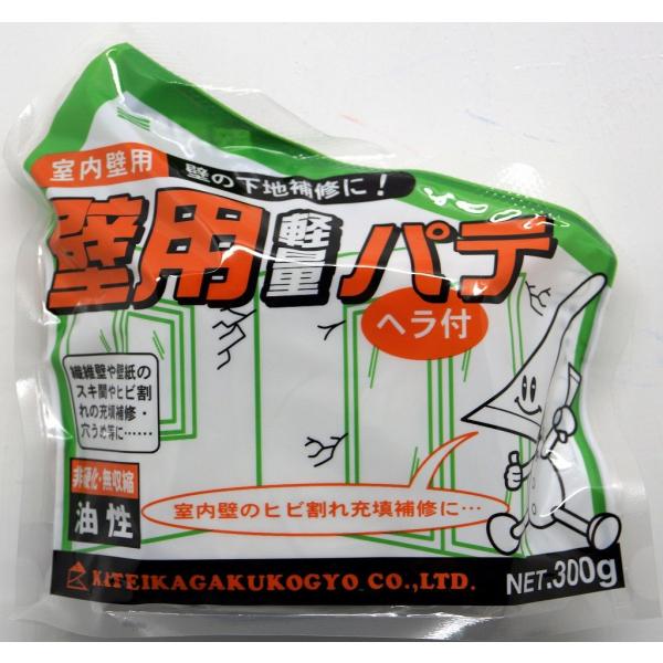 【商品概要】色目:グレー成分:フィラー、ポリオレフィン、顔料、その他ヘラ付き【商品説明】【商品詳細】ブランド：家庭化学商品種別：粘着パテ商品名：家庭化学 壁用軽量パテ ホワイト 300g製造元：家庭化学商品番号：300G色：グレー商品タイプ...