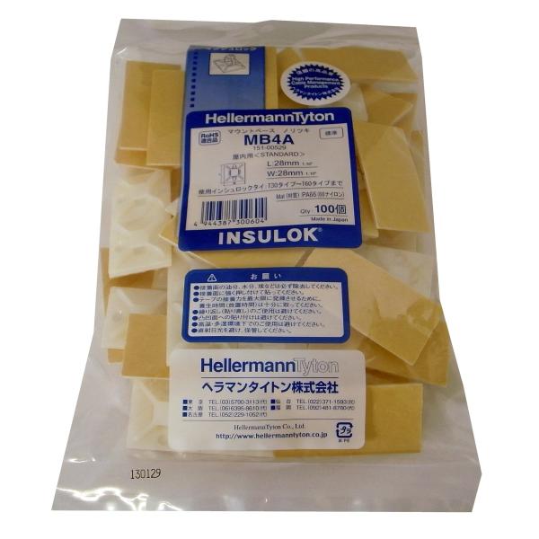 【商品概要】入数:100個/袋寸法Amm:28/寸法Bmm:28φD:4.2色:乳白色基材:発泡ポリエチレン接着剤:合成ゴム系テープ剥離紙色:薄茶【商品説明】【商品詳細】ブランド：HellermannTyton商品種別：DIY・工具・ガーデ...