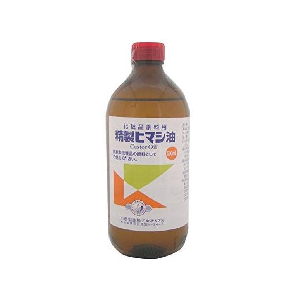 【商品概要】商品サイズ (幅×奥行×高さ) :75mmX75mmX185mm内容量:500mL原材料:ヒマシ油を100%含有する【商品説明】【商品詳細】ブランド：小堺製薬商品種別：ドラッグストア商品名：小堺製薬 新精製ヒマシ油 500mL製...