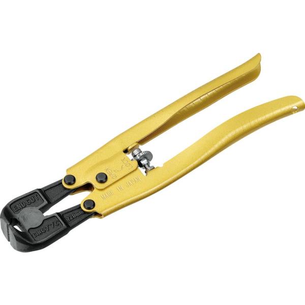 【商品概要】全長:215mm頭部幅:38mm頭部厚:20mm柄幅:47mm先端長:9mm重量:250g切断能力:ピアノ線/直径1.6mm、硬鉄線/直径1.8mm、鉄線/直径4.0mm、銅線/直径4.0mm【商品説明】【商品詳細】ブランド：ツ...
