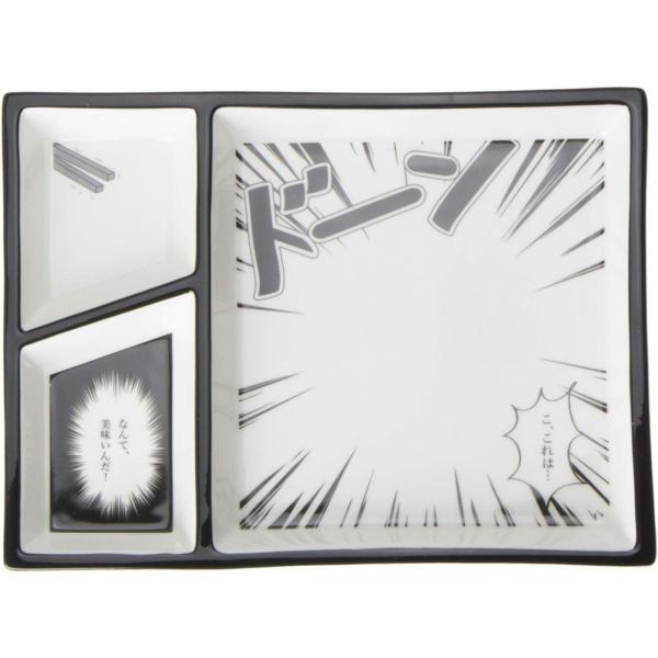 【商品概要】サイズ:約幅26×奥行き19.5×高さ2.5cm重量:約725g素材:磁器原産国:中国【商品説明】【商品詳細】ブランド：サンアート商品種別：ホーム＆キッチン商品名：サンアート おもしろ食器 「 ドーン!なんて美味いんだ! 」 コ...