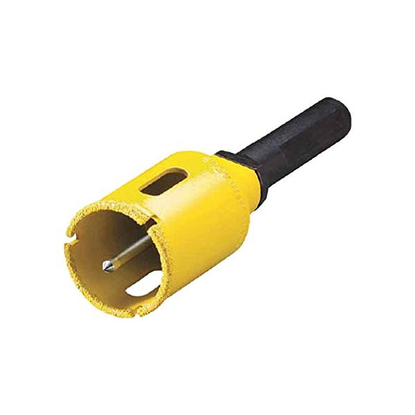 【商品概要】刃径(mm):32有効長(mm):35シャンク径(mm):13刃厚(mm):2.5全長(mm):123適合機種:電気ドリル・振動ドリル(回転モード)【商品説明】【特長】<br>●瓦の穴あけに最適なダイヤ砥粒を刃先全周...