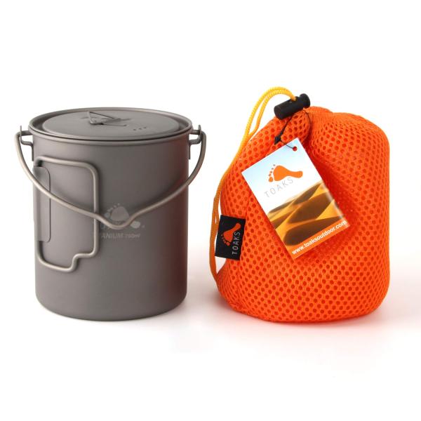 【商品概要】【商品説明】TOAKS Titanium 750ml Pot【商品詳細】ブランド：TOAKS商品種別：スポーツ＆アウトドア商品名：(トークス)TOAKS Titanium 750ml Pot with Bail Handle P...