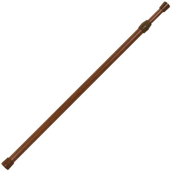 【商品概要】サイズ： S 巾43〜69cm×1.7cm材質：スチール・PVC樹脂中国製両サイドのキャップは取り外し可能耐荷重：約3.0kg ※使用場所の条件により不可能の場合があります。【商品説明】お部屋や棚を傷つけずに設置できるから賃貸住...