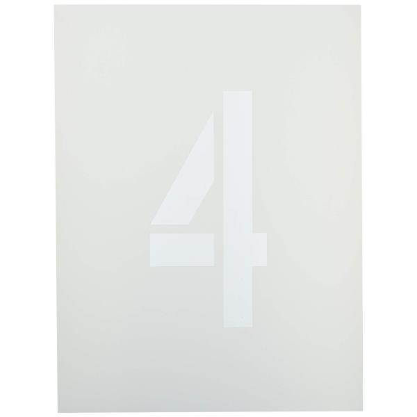 【商品概要】●吹付用のステンシルプレートです。●ポリプロピレンの薄い板のため曲面にそわせて使用することができます。●材質がポリプロピレンのため、使用後の処理も簡単です。●駐車場などの吹付用プレートに。●表示内容:4●プレートサイズ(mm):...