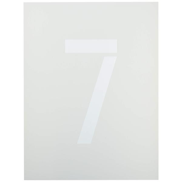 【商品概要】●吹付用のステンシルプレートです。●ポリプロピレンの薄い板のため曲面にそわせて使用することができます。●材質がポリプロピレンのため、使用後の処理も簡単です。●駐車場などの吹付用プレートに。●表示内容:7●プレートサイズ(mm):...