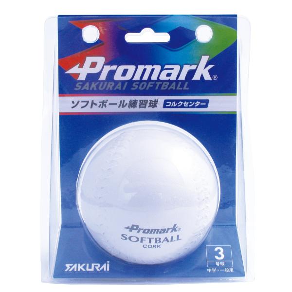 【商品概要】直径:約97mm材質:表面 ラバー/芯 コルク重量:約190g【商品説明】【商品詳細】ブランド：サクライ貿易(SAKURAI)商品種別：スポーツ＆アウトドア商品名：プロマーク ソフトボール練習球3号 SB-803N WH製造元：...