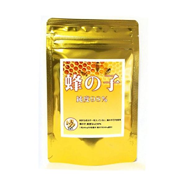【商品概要】■本商品は1袋60粒入り 1日に1粒から2粒をお水でお召し上がり下さい。 ■名称蜂の子加工食品 原材料名蜂の子末(中国製造）、ゼラチン、微粒二酸化ケイ素、カラメル色素 ■内容量25.32g(内容量345mg/重量422g×60粒...