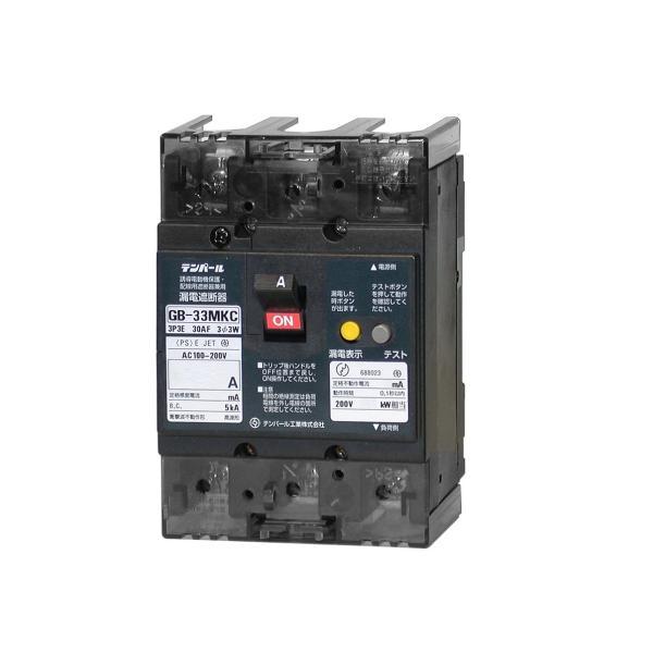 【商品概要】●定格使用電圧：100-200V<br>●定格電流：30A(7.5kW)<br>●定格感度電流：30mA<br>●極数：3P<br>●素子数：3E<br>●フレーム：3...