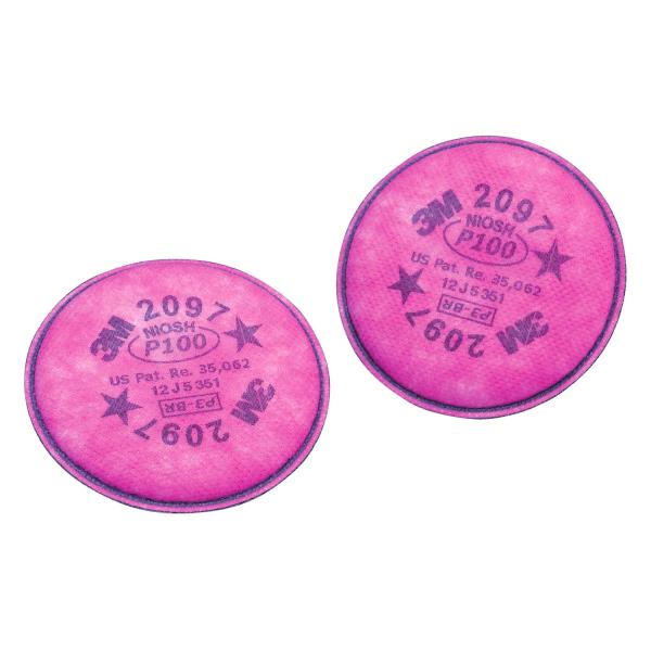 【商品概要】3Mの取替え式防じんマスク6000シリーズ6000/2091-RL3、または6000/2097-RL3に装着できます。ろ過材2097はフィルターケースがなく、面体に直接取り付けるラウンドフィルターです。重量:28g/2枚1組入り...
