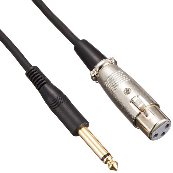 【商品概要】スズキ ハーモニカマイクセットHMH-100の音源モジュールから アンプへの接続に使用するマイクケーブルです。[仕様] ケーブル長:5m 重量:190g 端子:XLR(メス)-フォン 黒【商品説明】【商品詳細】ブランド：スズキ(...