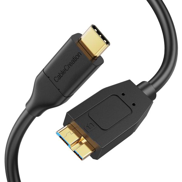 【商品概要】【CableCreation USB C to Micro B 3.0 】一番新しいUSB 3.1 TYPE Cプラグインターフェイス- USB Type C 搭載のコンピュータ/PC/ノットパソコンから外付けハードドライバ、ス...