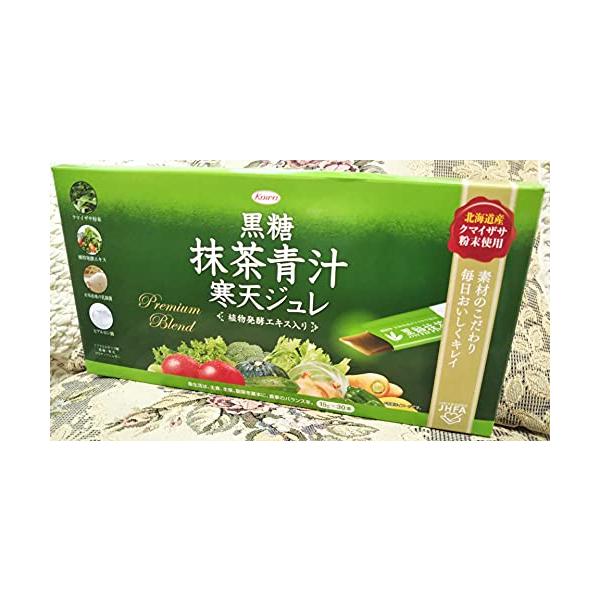 【商品概要】【商品説明】【商品詳細】ブランド：興和株式会社商品種別：青汁商品名：KOWA　黒糖抹茶青汁寒天ジュレ　30包商品内容：15グラム (x 30)【当店からの連絡】