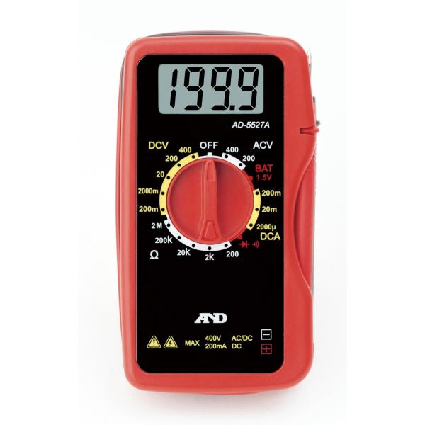 【商品概要】原産国:中国表示:1999カウント 液晶表示測定項目:DCV、ACV、DCA、Ω、ダイオードチェック、導通チェック、電池チェック直流電圧:200m/2/20/200/400V, 最高確度:±(0.8%rdg+5dgts)交流電圧...
