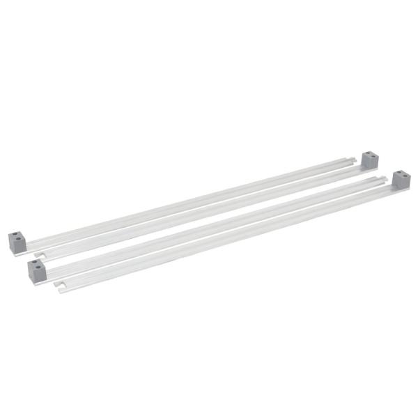 【商品概要】サイズ:2m素材・材質:アルミ生産国:台湾【商品説明】【商品詳細】ブランド：Luminous(ルミナス)商品種別：ホーム＆キッチン商品名：ドウシシャ ルミナス スチールラック スライドレール 長さ2m 2本セット 幅200×奥行...