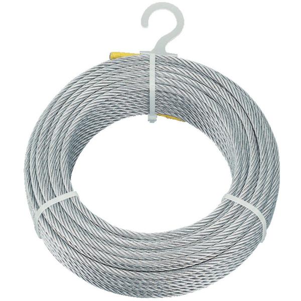 【商品概要】ロープ径(mm):2長さ(m):20使用荷重(kg):35炭素鋼【商品説明】【商品詳細】ブランド：トラスコ中山(TRUSCO)商品種別：産業・研究開発用品商品名：TRUSCO(トラスコ) メッキ付ワイヤロープ Φ2mm×20m ...
