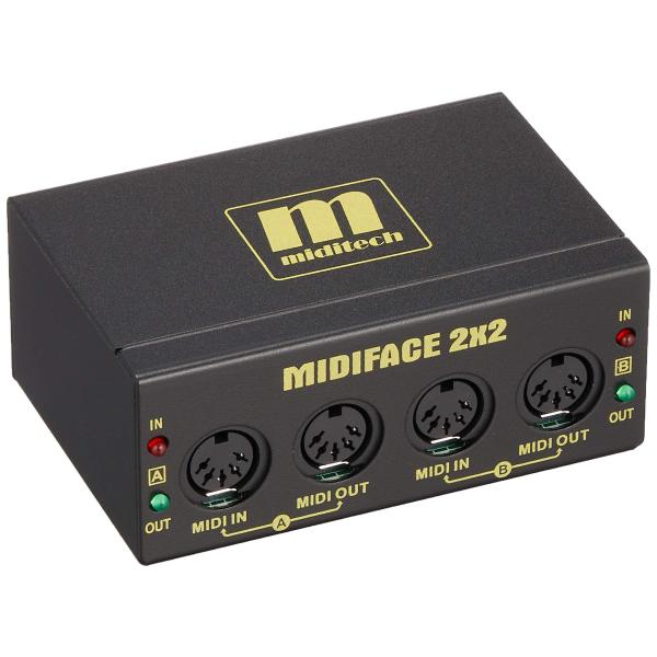 【商品概要】・ 2入力2出力の32チャンネル対応のMIDIインターフェースです。・クラスコンプライアンスでMAC Windows どちらもドライバーを必要とせず、接続すればそのままお使いいただけます・USBからのバスパワーよる電源供給により...
