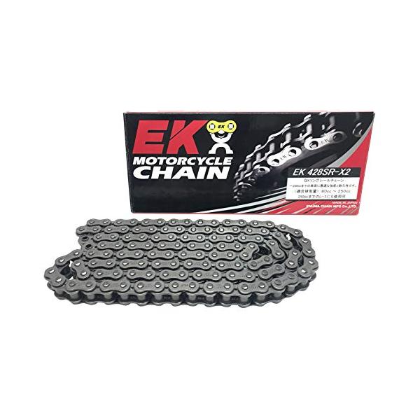 【商品概要】・色 スチール・サイズ 120L適合排気量:80cc~250cc【商品説明】【商品詳細】ブランド：イーケー(EK)商品種別：車＆バイク商品名：EK(イーケー) QX リングシールチェーン 428SR-X2スチール 120L 【カ...