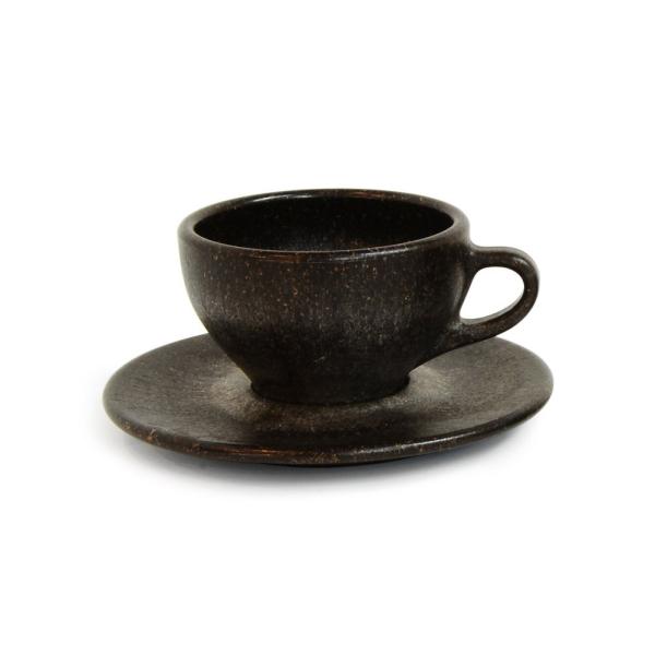 【商品概要】【ブランド】Kaffeeform/カフェフォルム　【サイズ】・カップ：直径9.5×高さ6cm・取　手：約2.5cm・ソーサー：直径15×高さ2cm【重さ】(約)225g　【素材】コーヒー豆、生分解性ポリマー　【容量】(約)200...