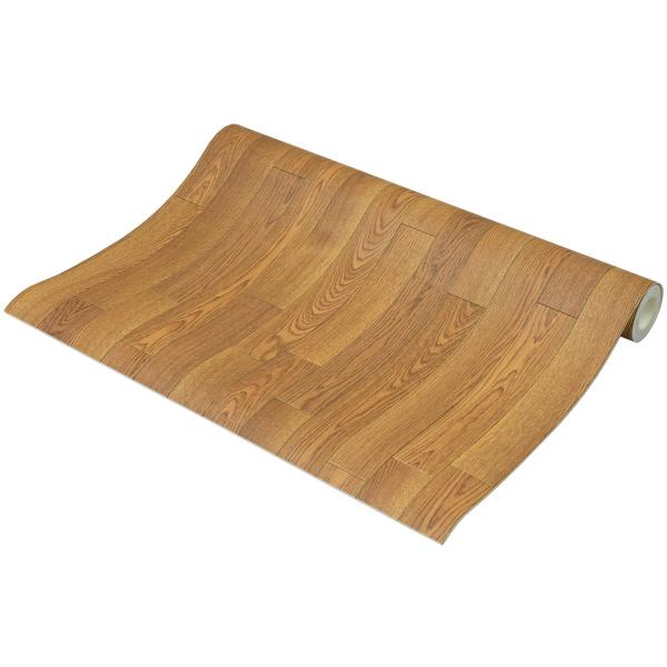 【商品概要】サイズ:90×100cm素材:(表)塩化ビニル (裏)不織布貼付属品:吸着式滑り止めシート(5cm×5cm)×8枚(粘着/吸着タイプ)生産国:日本カラー:木目調ナチュラル(板幅:7.5cm)全厚:1.8mm機能:はっ水・防汚加工...
